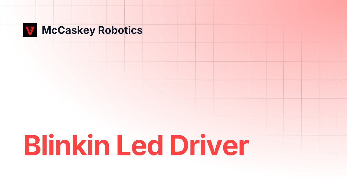 Blinkin Led Driver | McCaskey Robotics